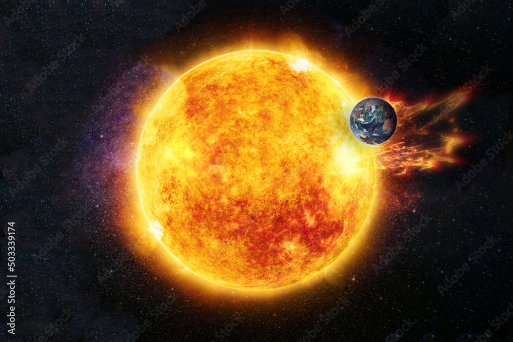 Solar activity. Solar flare and the planet Earth is under attack ...