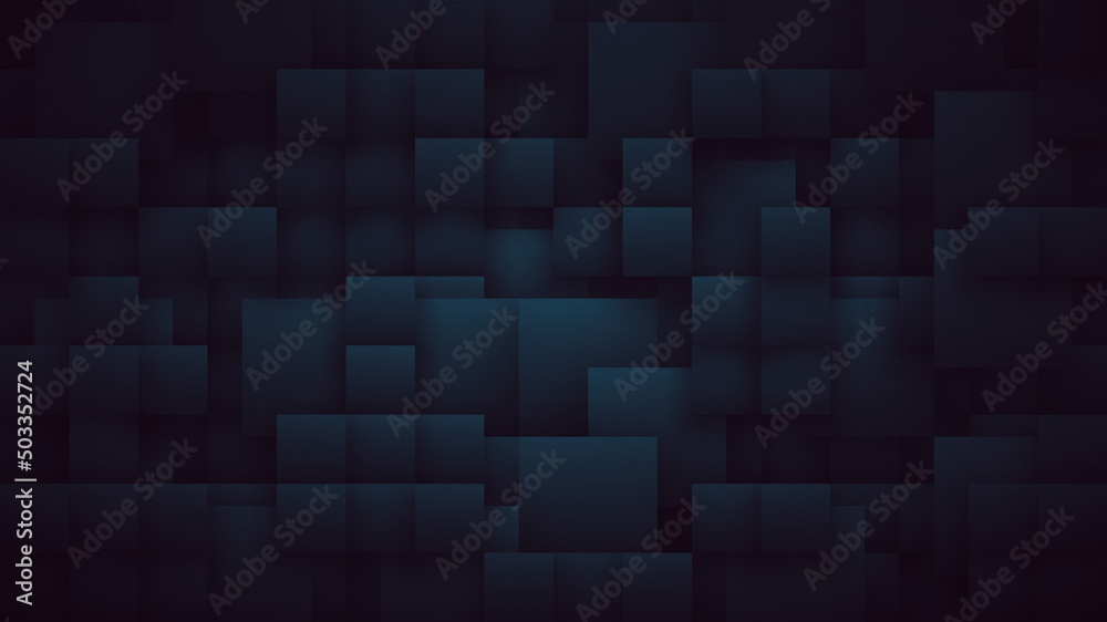 ภาพประกอบสต็อก 3D Render Volumetric Different Size Square Blocks ...