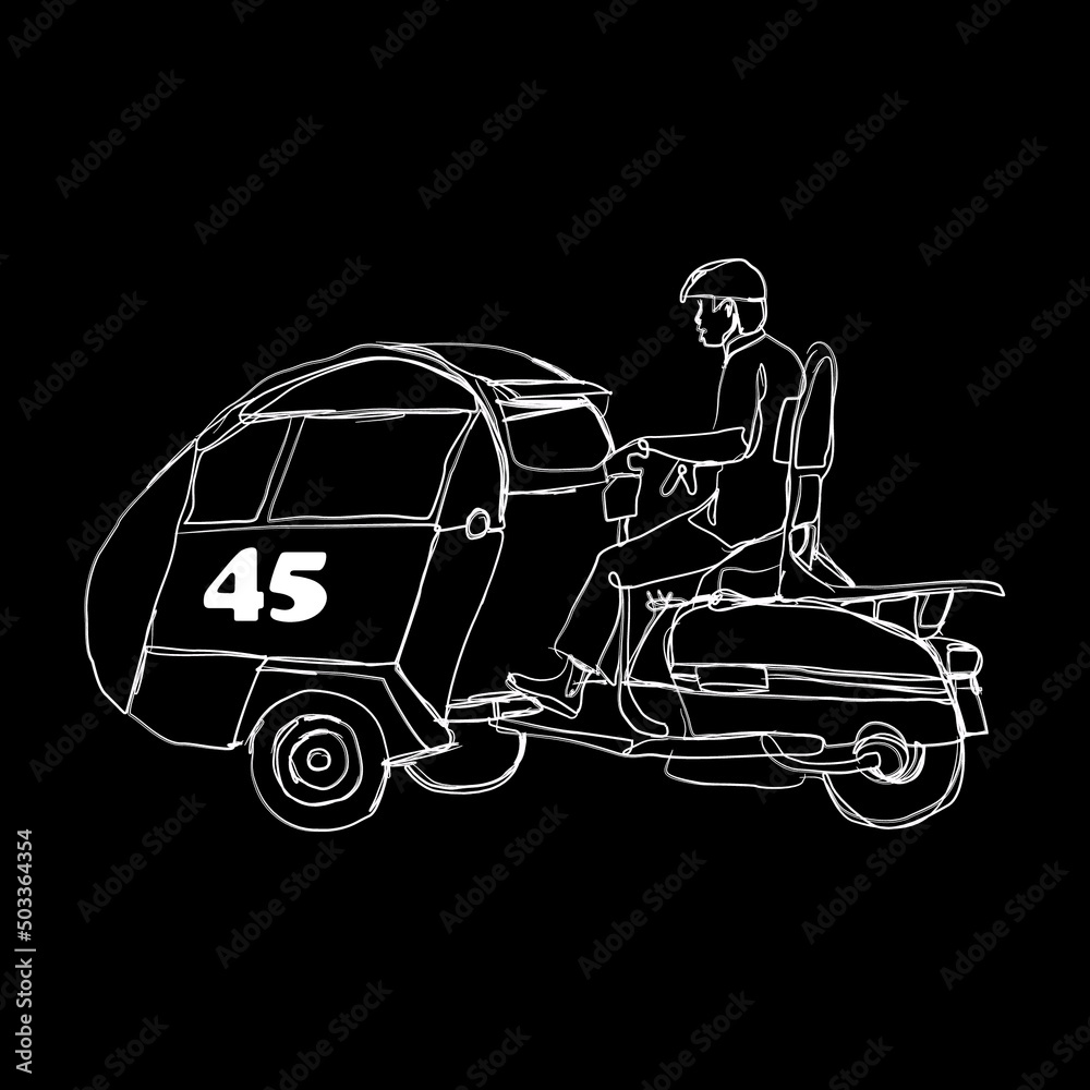 Helicak is the old city of Jakarta public transportation. (The three ...