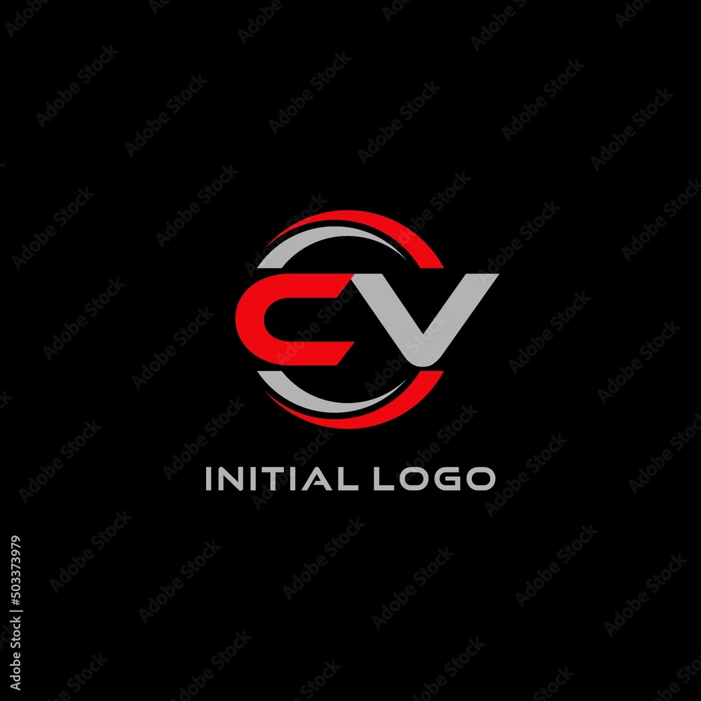 Letter CV logo combined with circle line, creative modern monogram logo ...