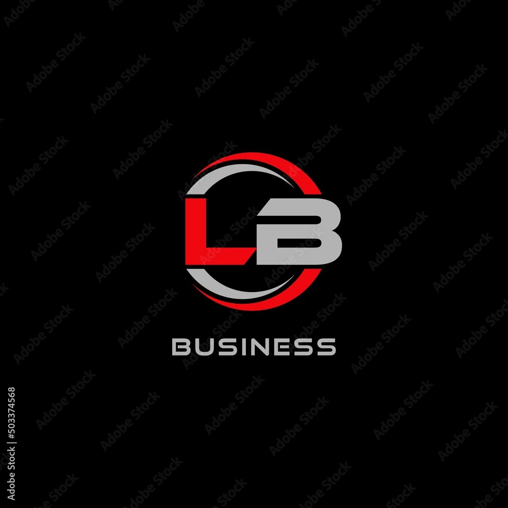 Letter LB logo combined with circle line, creative modern monogram logo ...
