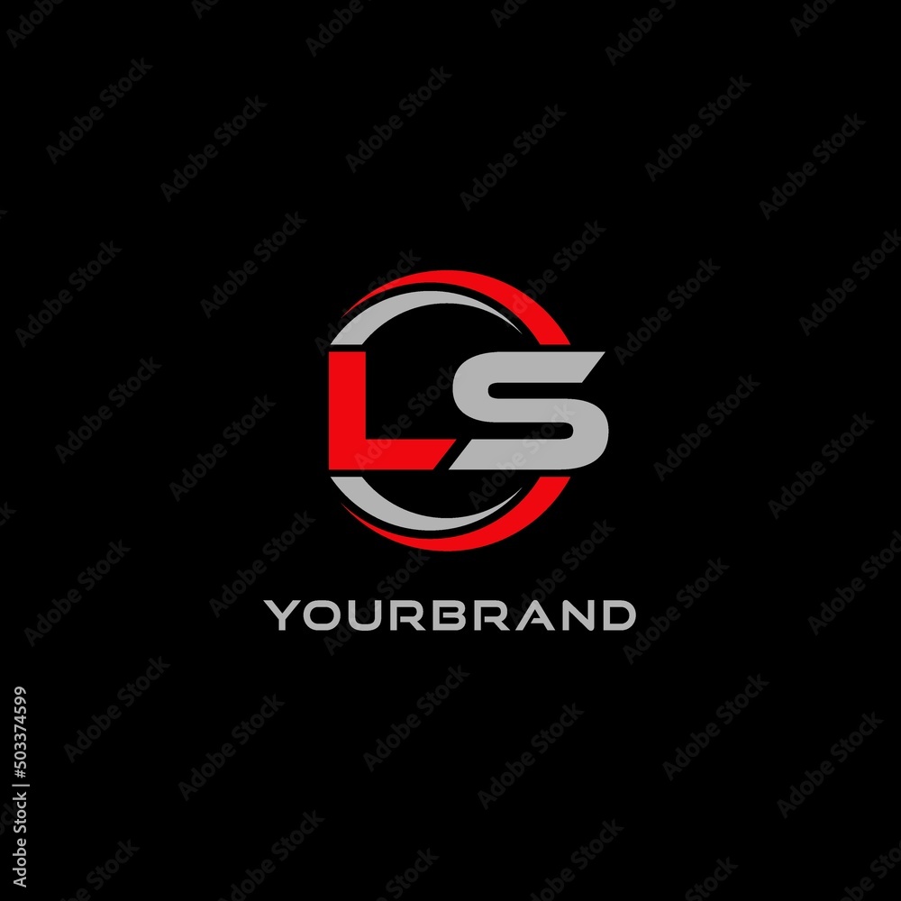Letter LS logo combined with circle line, creative modern monogram logo ...