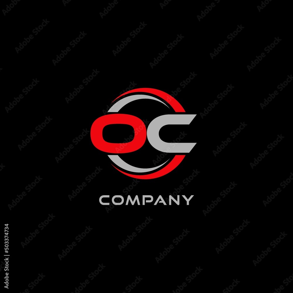 Letter OC logo combined with circle line, creative modern monogram logo ...