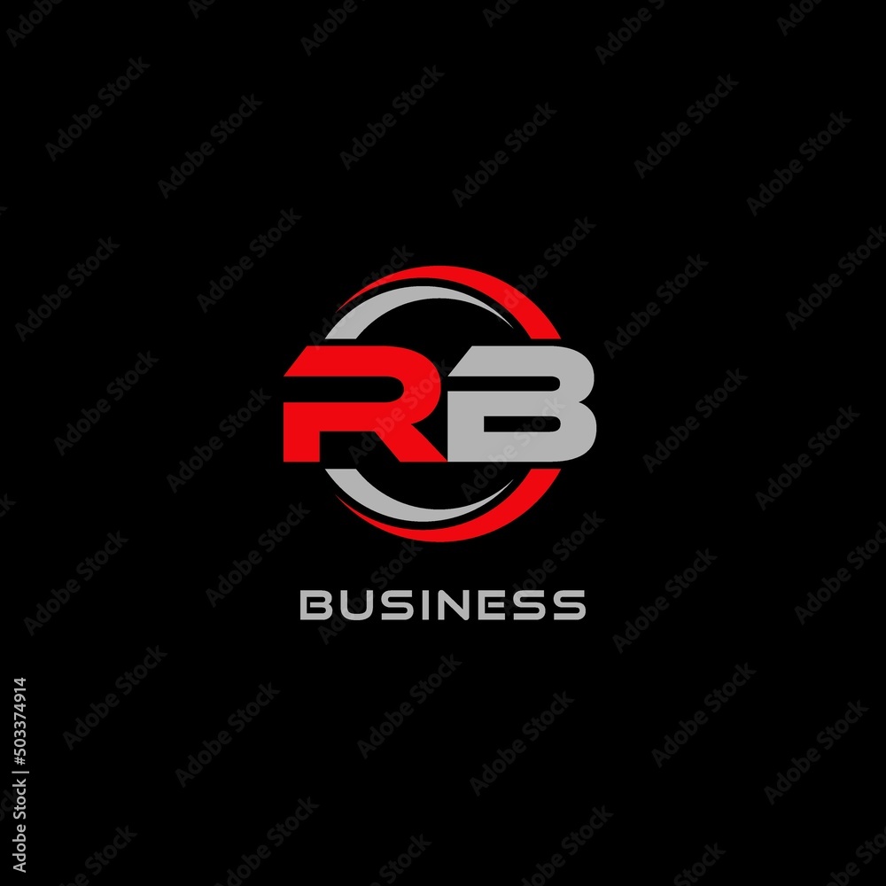Letter RB logo combined with circle line, creative modern monogram logo ...