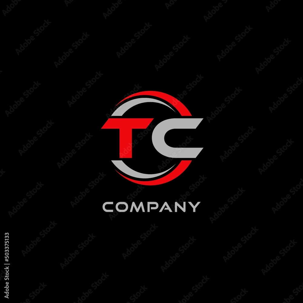 Letter TC logo combined with circle line, creative modern monogram logo ...