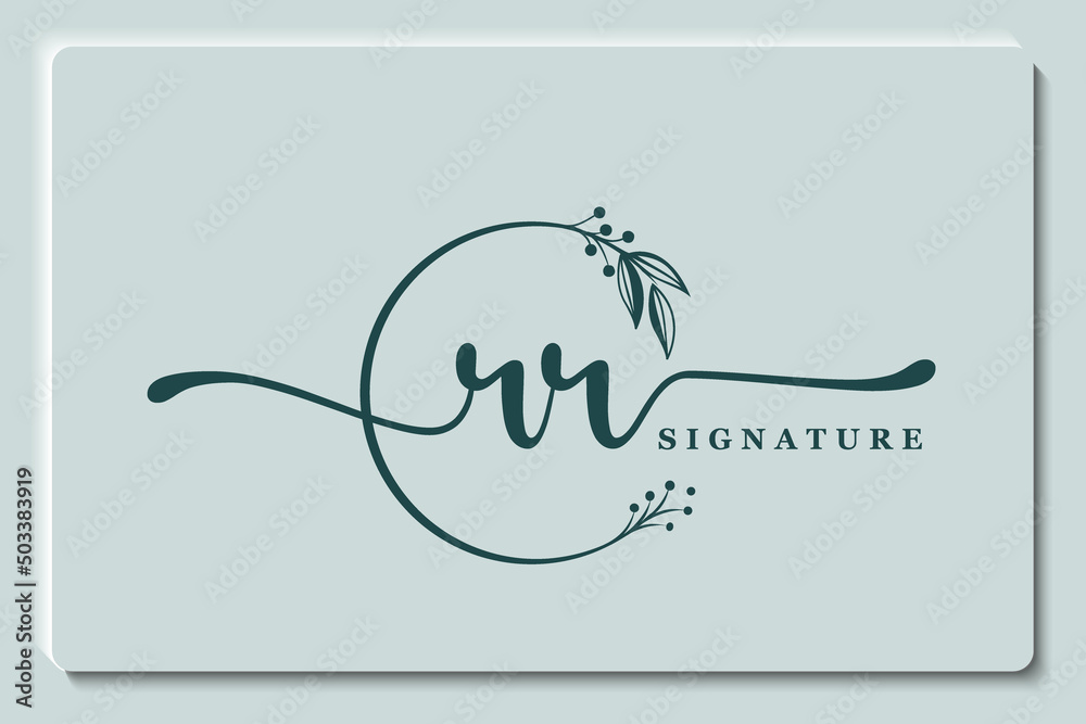 luxury signature initial rr logo design. Handwriting vector logo design ...