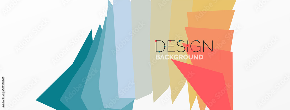 Vecteur Stock Background colorful shapes template. Wallpaper for concept of AI technology ...