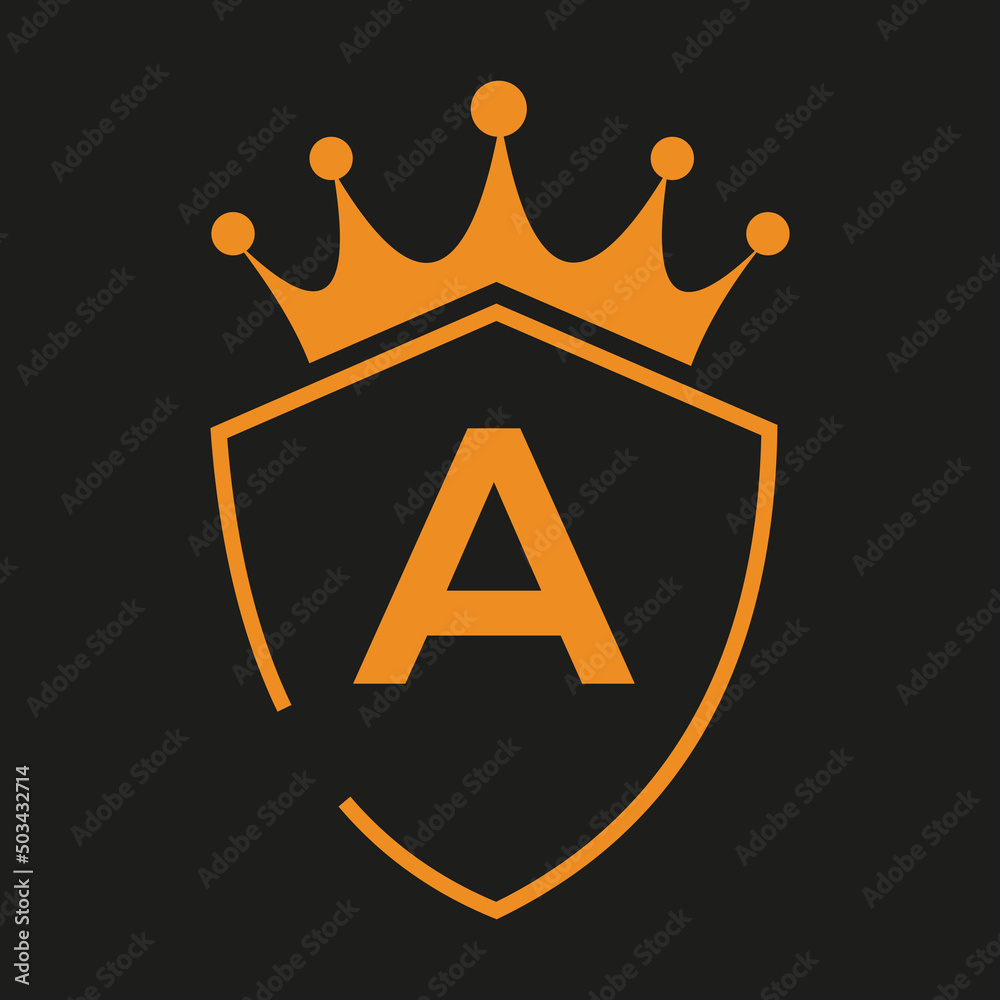 Letter A Queen Logo Design vector templet crown logo Elegant monogram ...