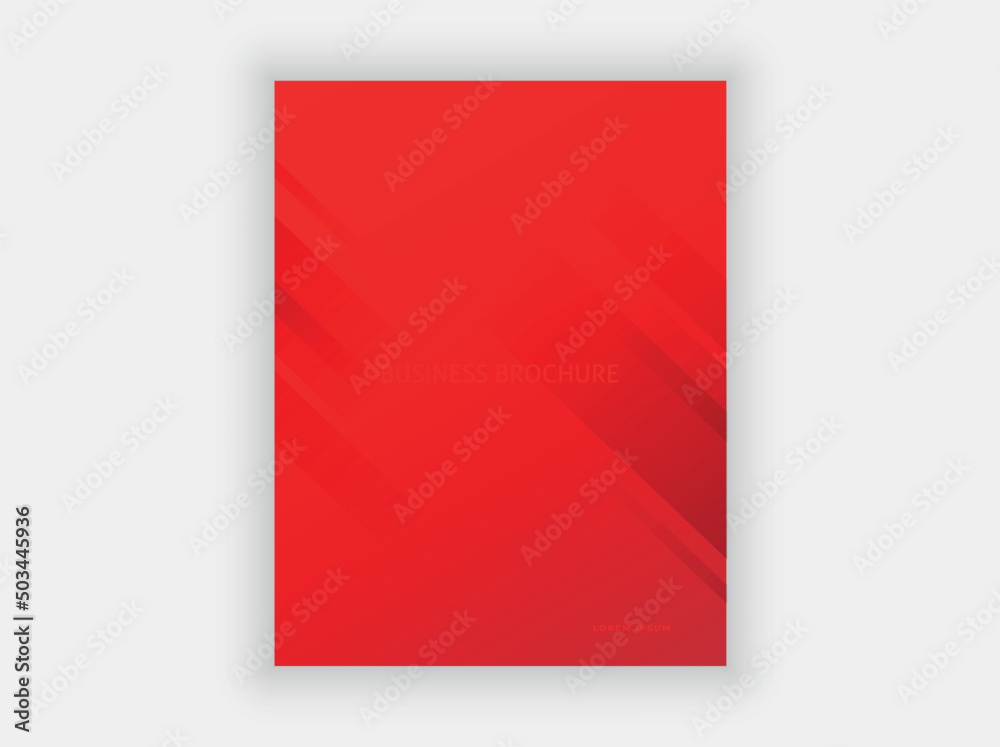 Simple red flyer. Vector graphics for design. Stock Vector | Adobe Stock