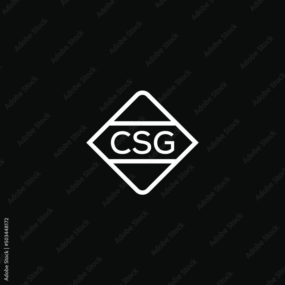 CSG letter design for logo and icon.CSG monogram logo.vector ...