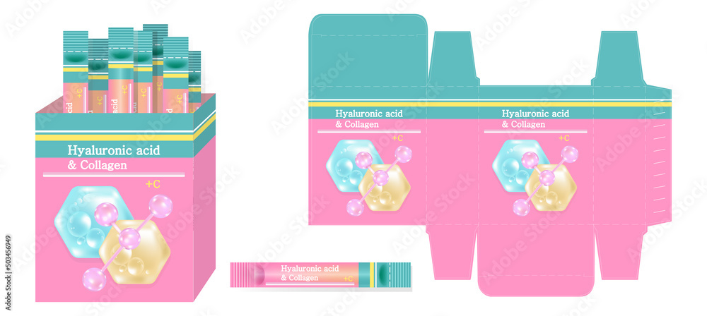 The packaging design of dietary supplement product, hyaluronic acid and ...