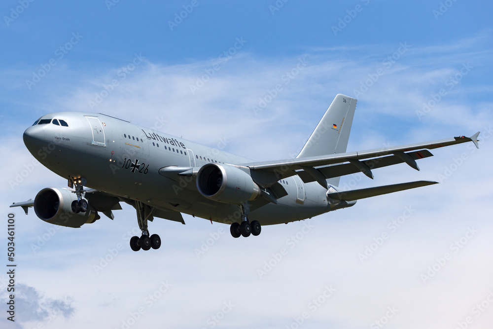 RAF Fairford, Gloucestershire, UK - July 10, 2014: German Air Force ...