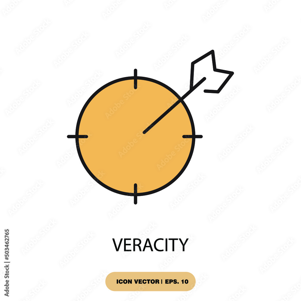 veracity icons symbol vector elements for infographic web Stock Vector ...