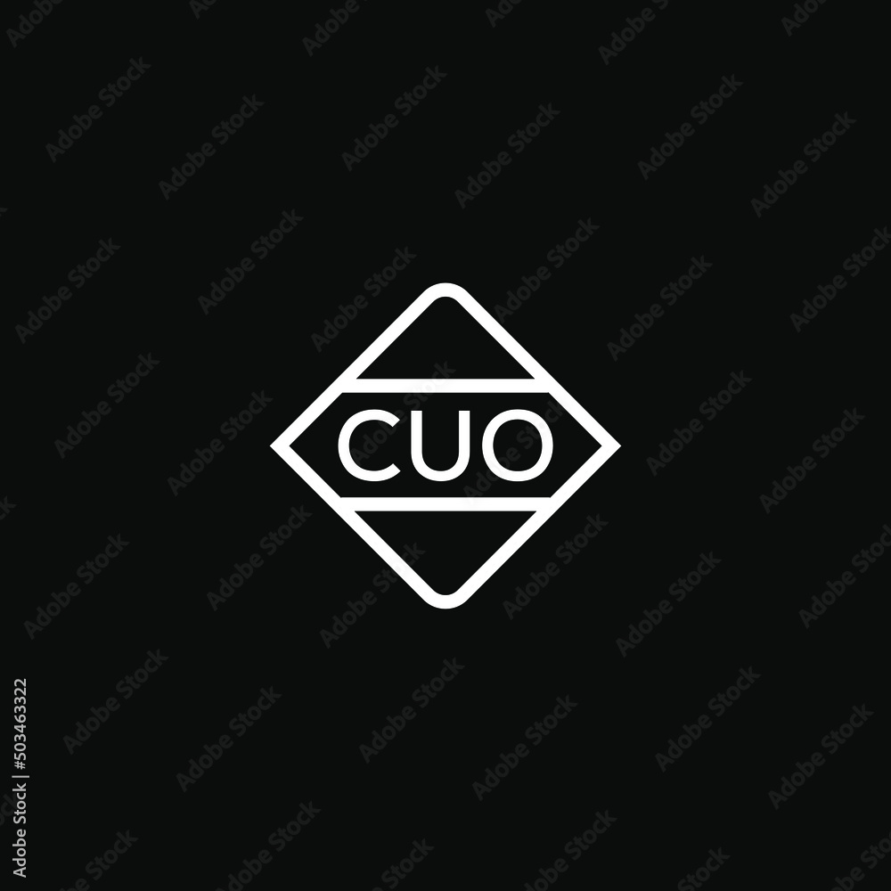 CUO letter design for logo and icon.CUO monogram logo.vector ...