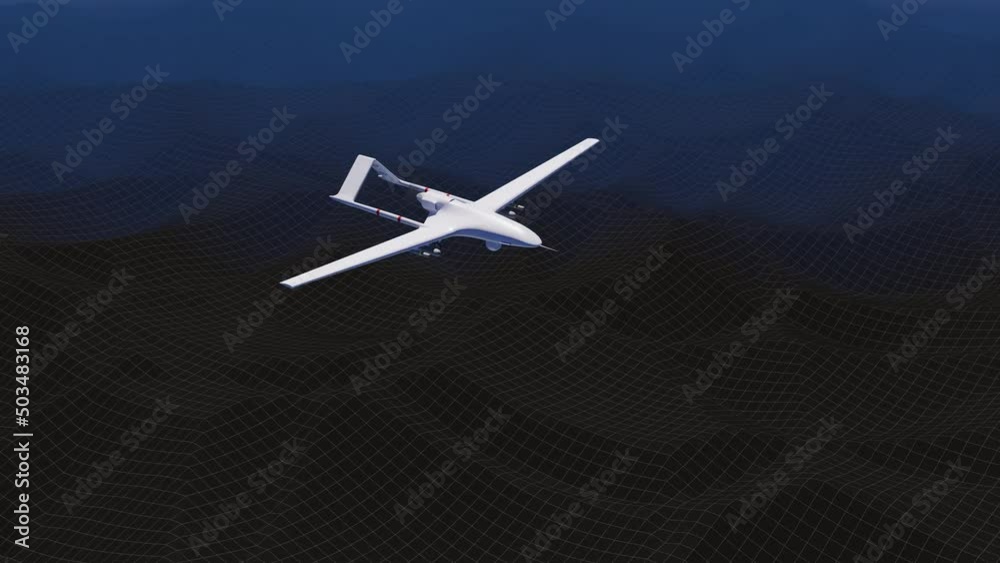 UAV Drone 'unmanned aerial vehicle' Turkey's UAV CG images Stock Video ...