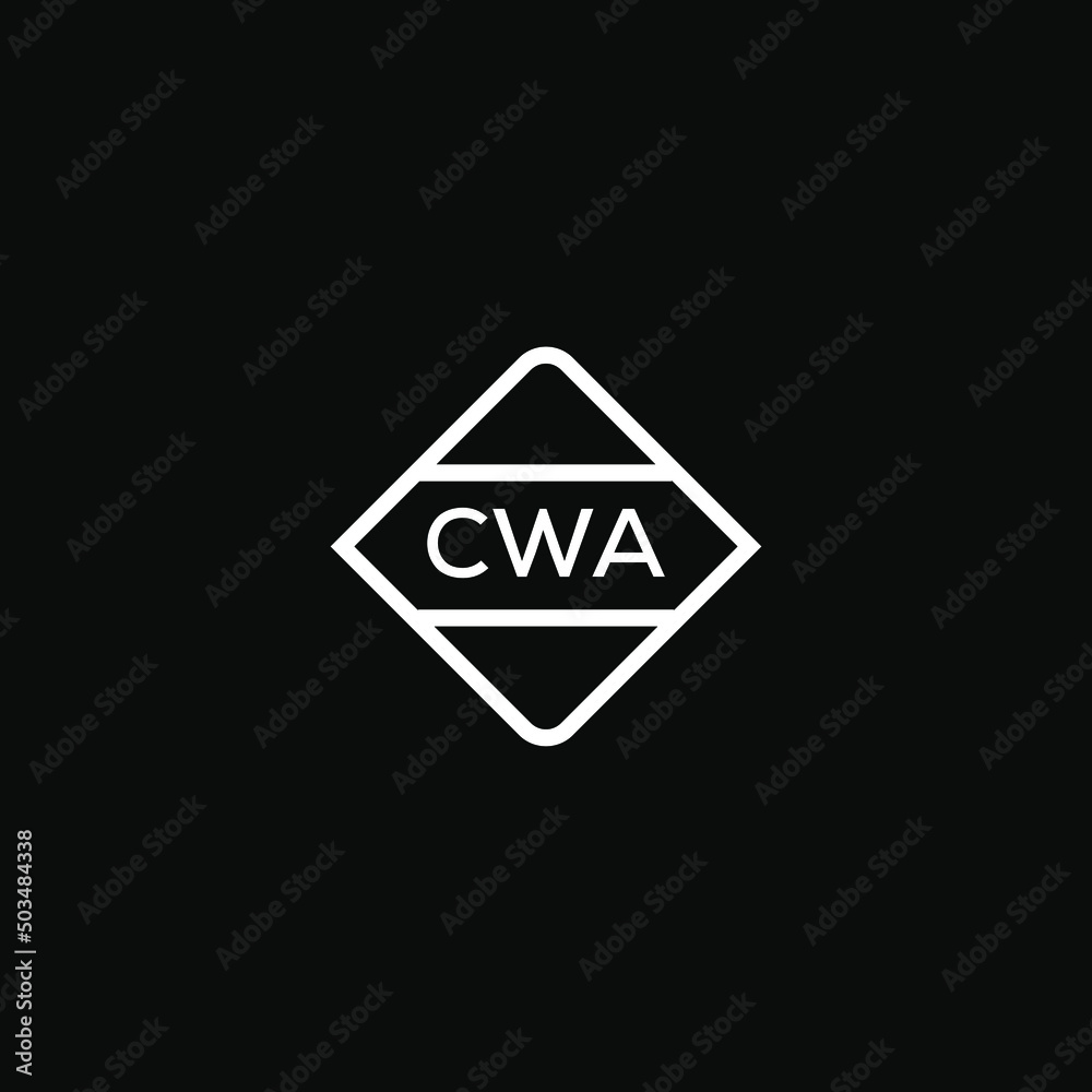 CWA letter design for logo and icon.CWA monogram logo.vector ...