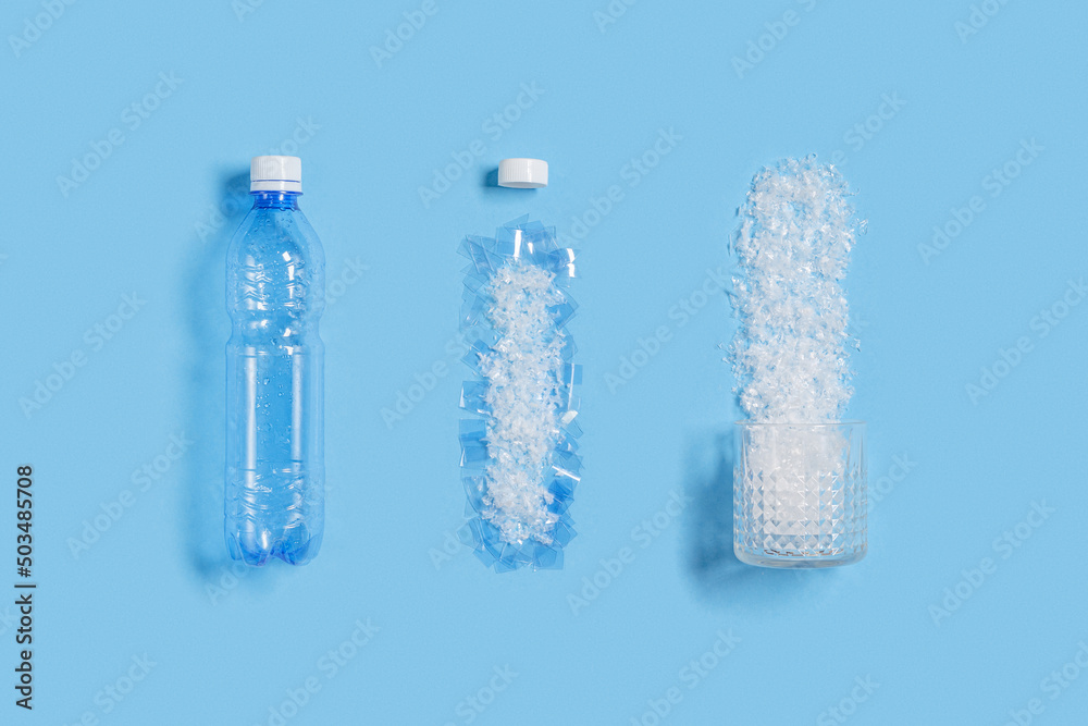 Microplastics pollution concept, pollution ecology plastic problem. Non ...