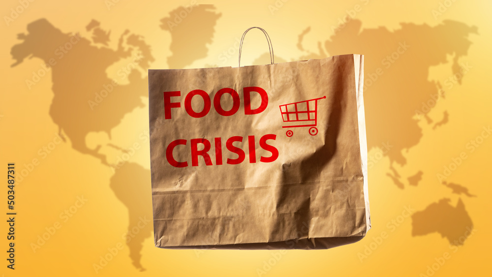 Global food crisis. Humanitarian catastrophe warning. Lack of both food ...