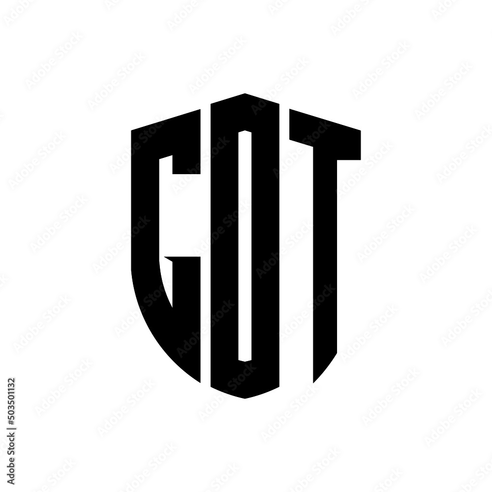 GDT letter logo design. GDT modern letter logo with black background ...