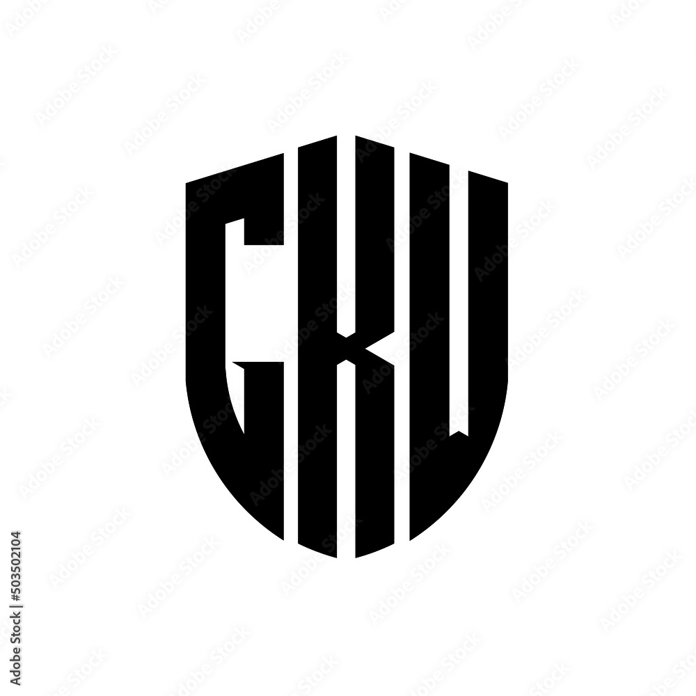 GKW letter logo design. GKW modern letter logo with black background ...