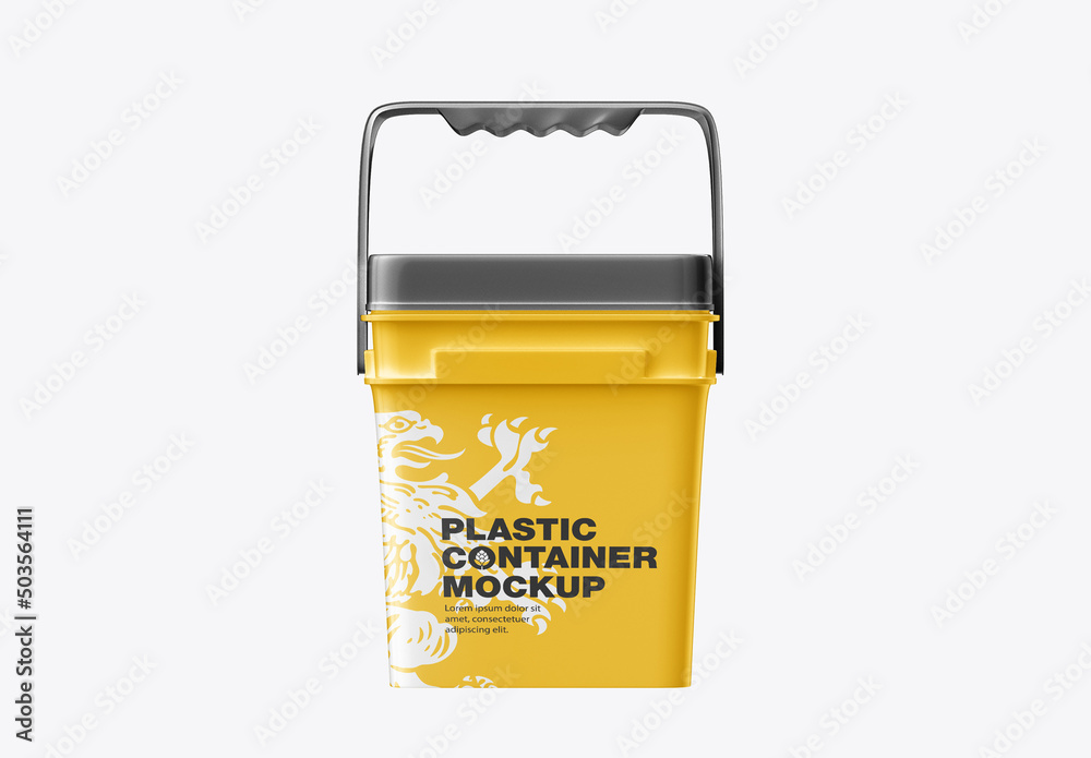 Plastic Container Mockup Stock Template | Adobe Stock
