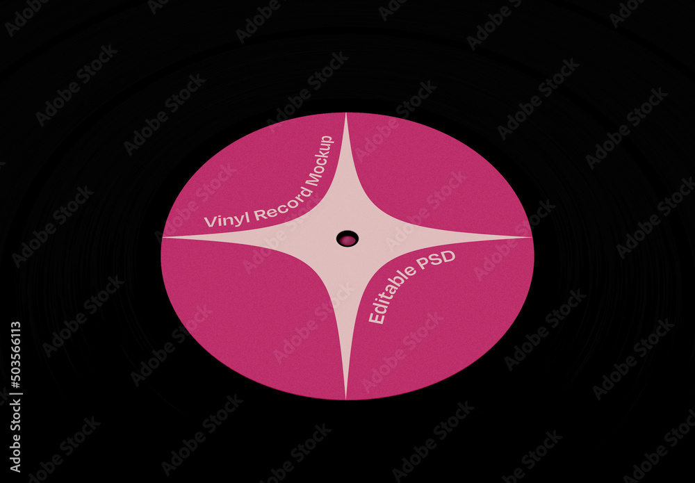 Vinyl Record Music Mockup Stock Template | Adobe Stock