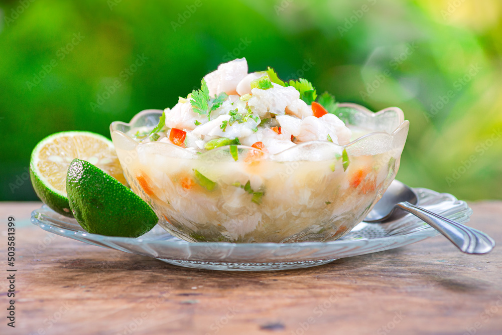 Ceviche de pescado Stock Photo | Adobe Stock