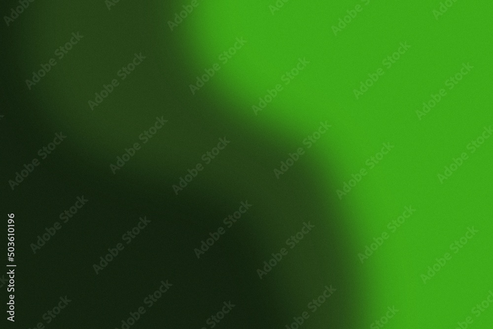 Poster Green retro background. Gradient background with grain texture ...