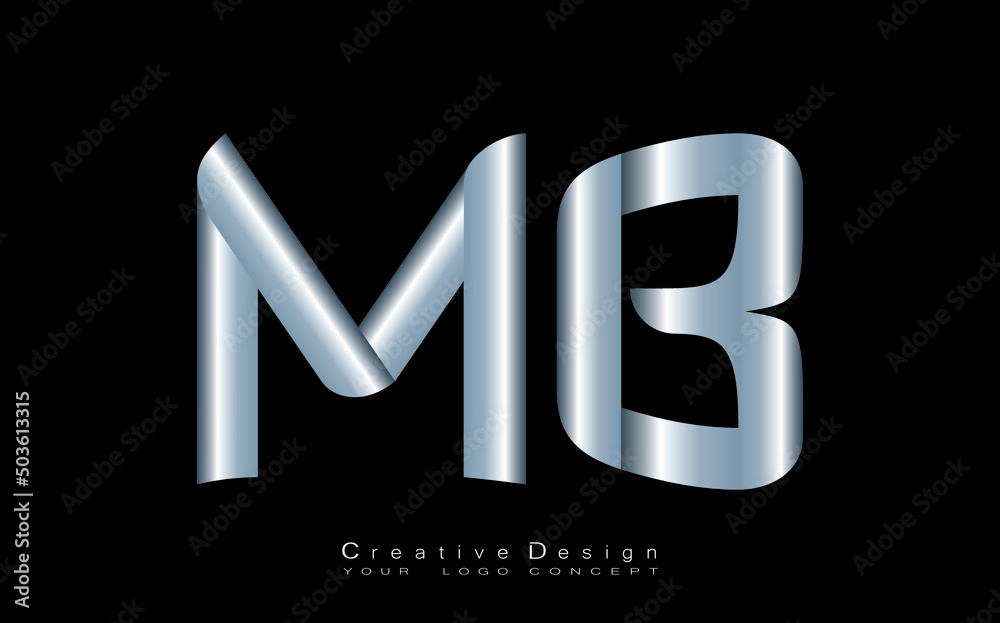 MB letter logo design template vector Stock Vector | Adobe Stock