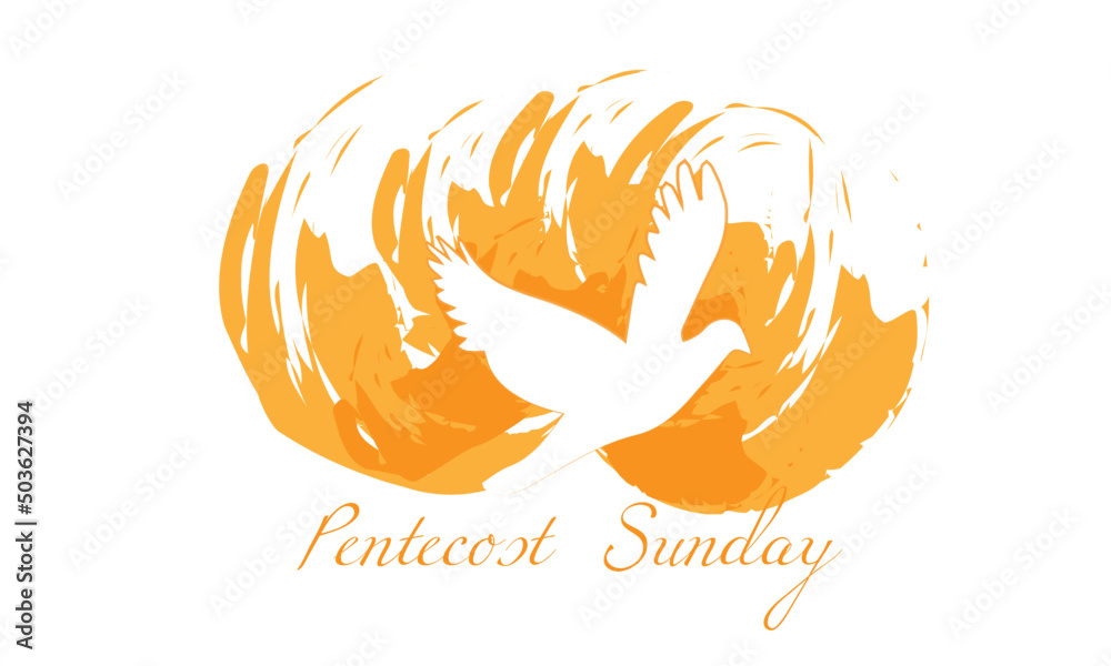 Pentecost Sunday. Holy Spirit Fire. Come Holy Spirit. Use as poster ...