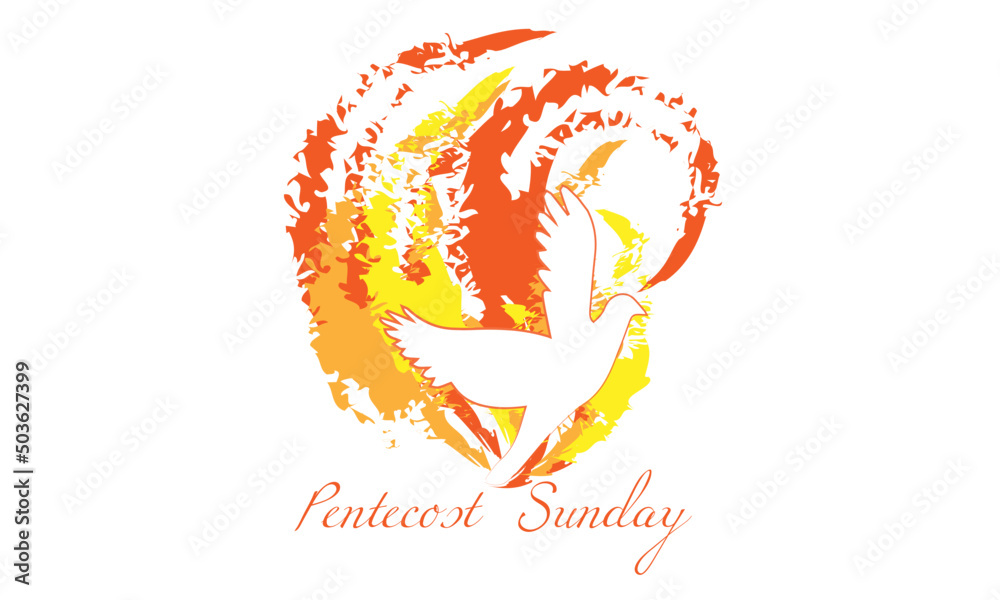 Pentecost Sunday. Holy Spirit Fire. Come Holy Spirit. Use as poster ...