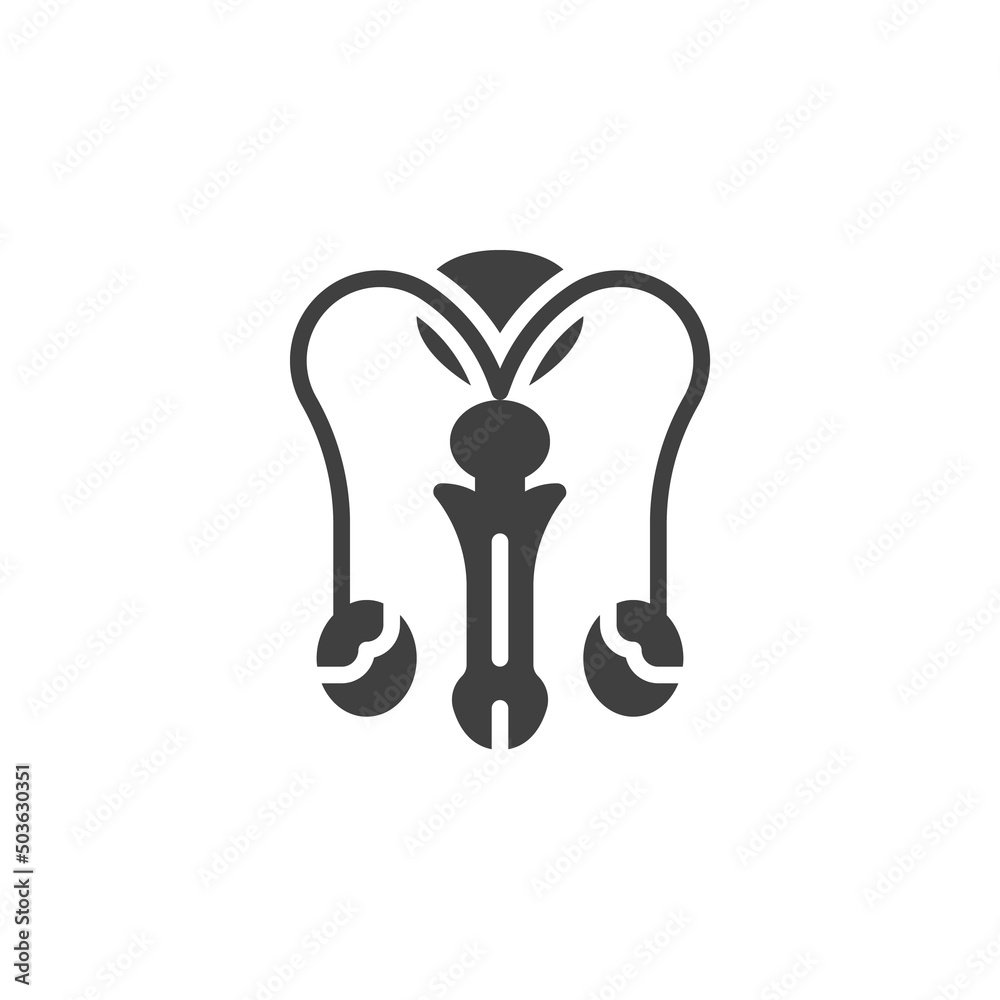 Male reproductive system vector icon Stock Vector | Adobe Stock