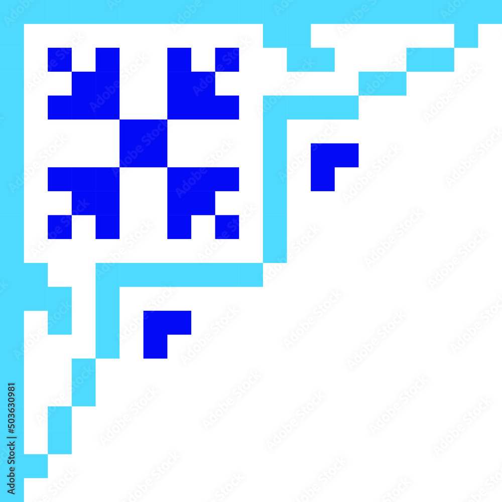 Border Design pixel Art vector illustration. pixel border design for ...