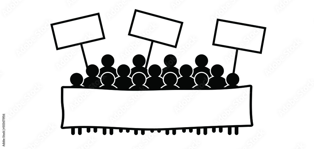 Cartoon stickman or stick figure man with speech bubble for ...