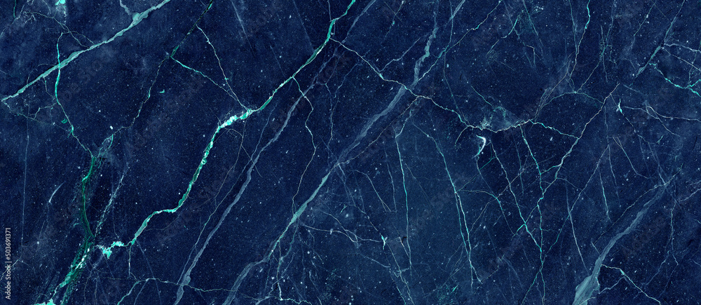 blue dark marble with aqua veins electrifying florescent glowing ...