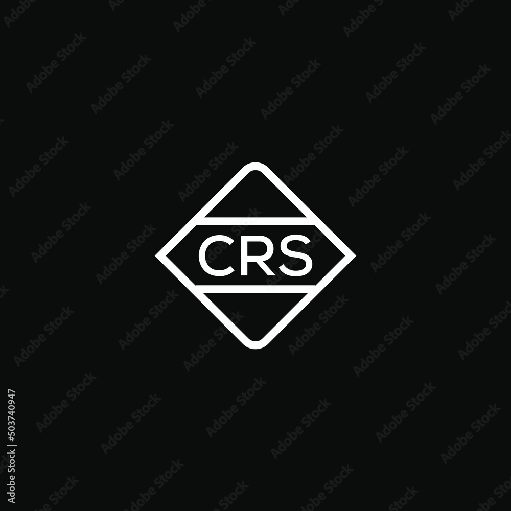 CRS letter design for logo and icon.CRS monogram logo.vector ...