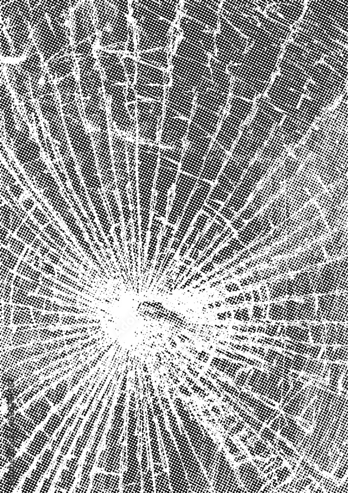 halftone shattered glass texture with a transparent background Stock ...