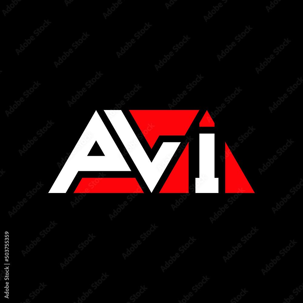 PLI triangle letter logo design with triangle shape. PLI triangle logo ...