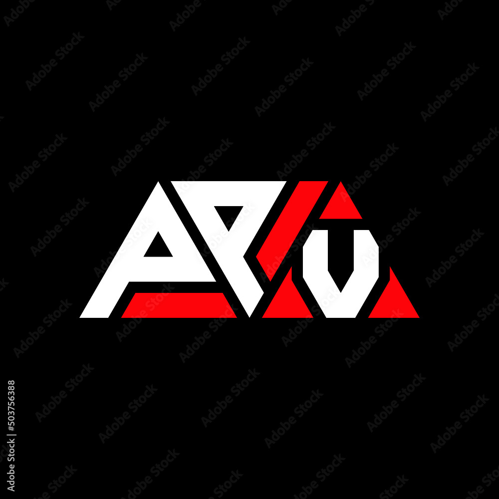 PPV triangle letter logo design with triangle shape. PPV triangle logo ...