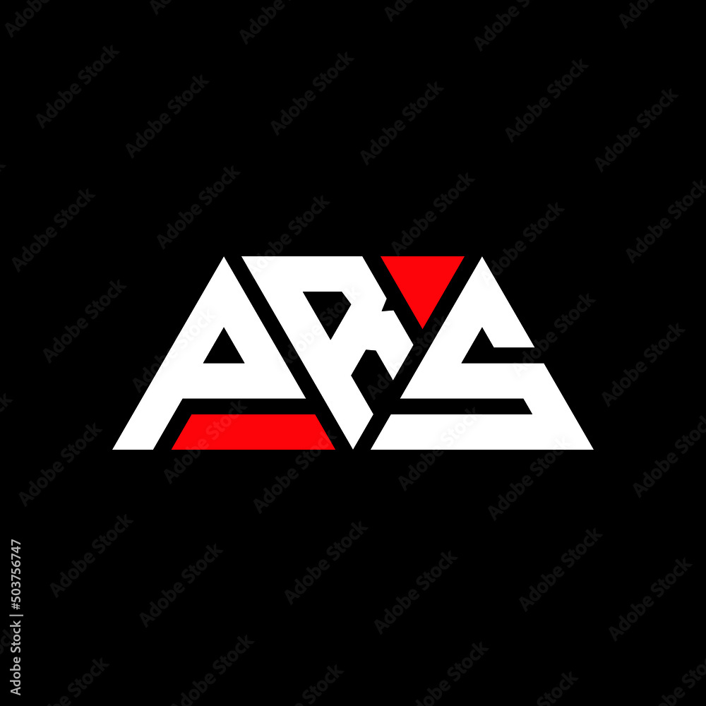 PRS triangle letter logo design with triangle shape. PRS triangle logo ...