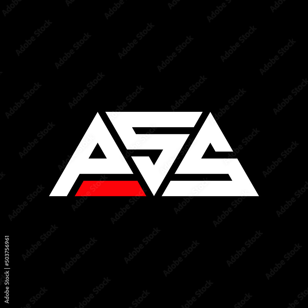 PSS triangle letter logo design with triangle shape. PSS triangle logo ...