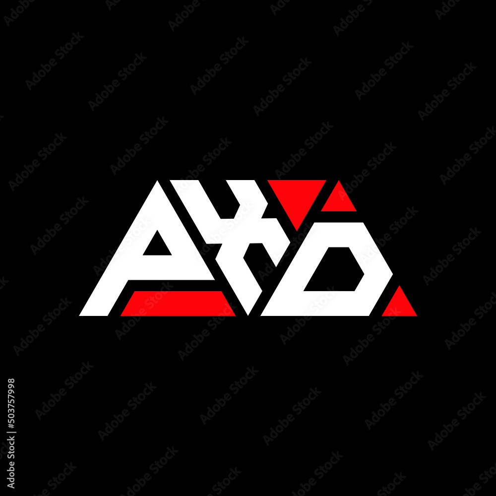 PXD triangle letter logo design with triangle shape. PXD triangle logo ...