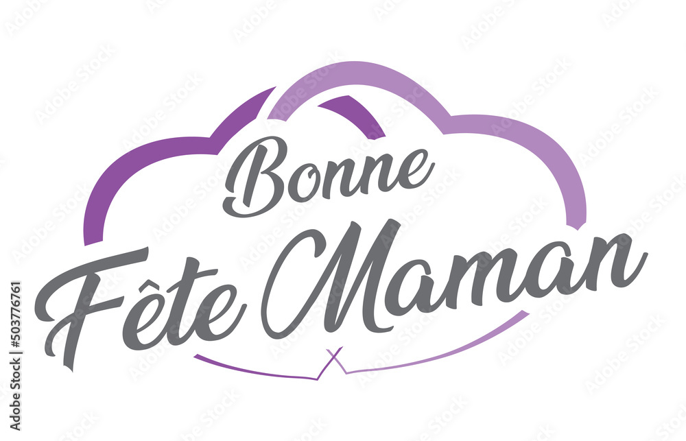Bonne fête maman Stock Vector | Adobe Stock