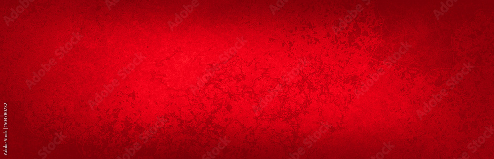 Elegant rich red background texture with black border vignette, cracked ...
