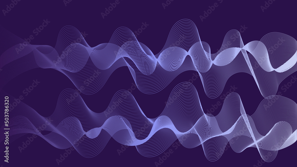 Abstract modern dark purple background. Very Peri gradient lines ...