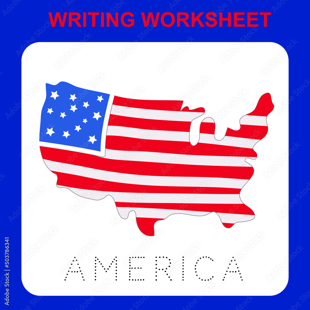 Fourth July Edition writing worksheet. Educational printable worksheet ...