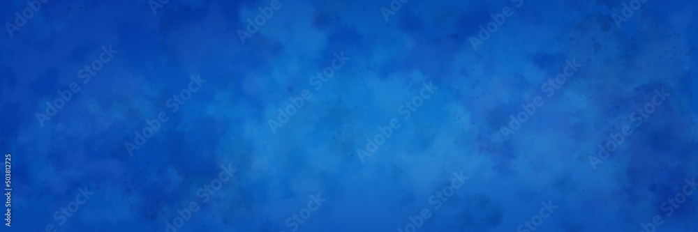 Elegant rich blue background color with old vintage texture grunge ...