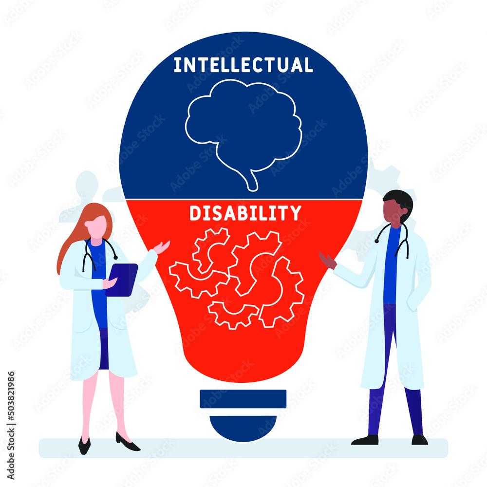 ID - Intellectual Disability acronym, medical concept background ...