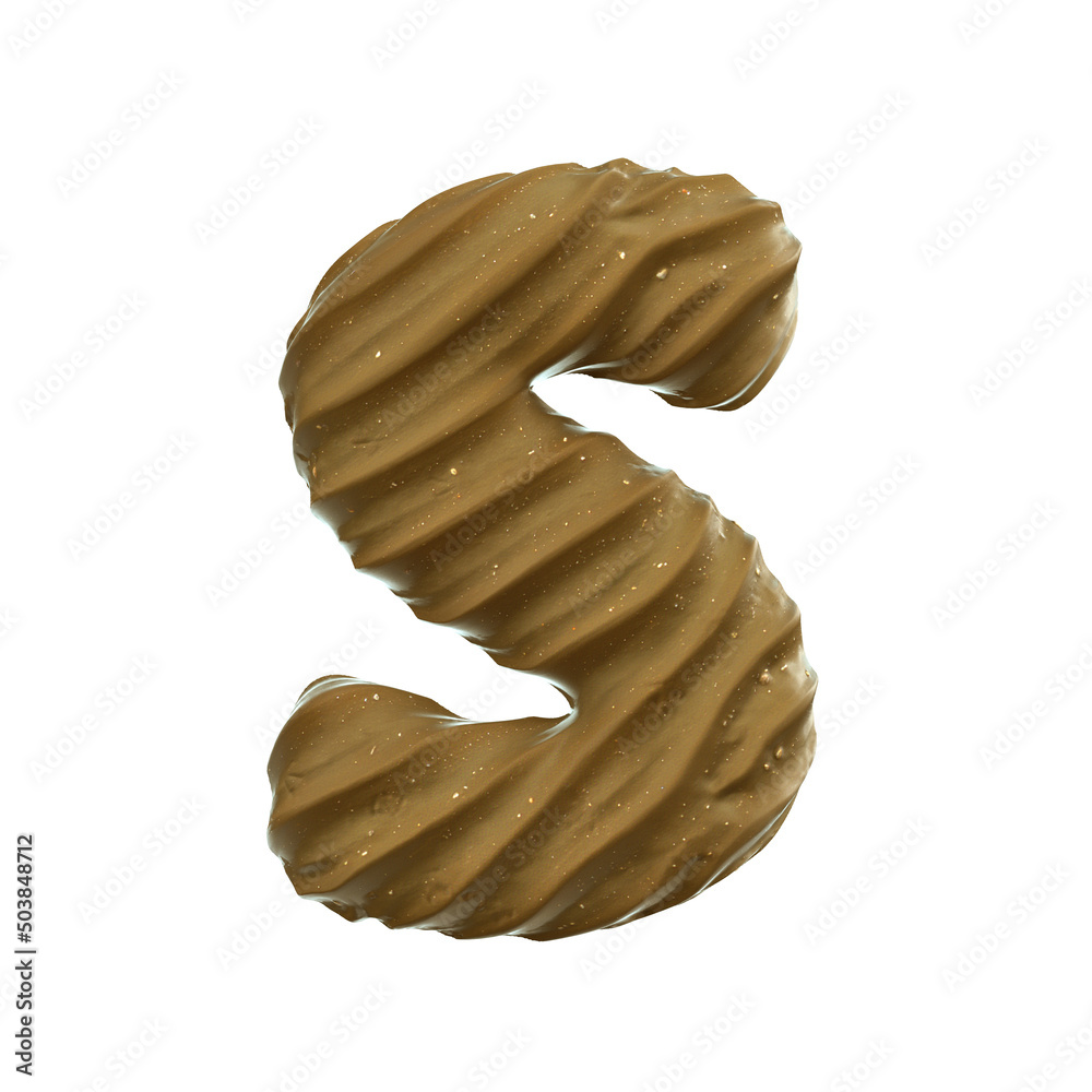 wet sand letter S - Uppercase 3d beach font - suitable for ocean ...