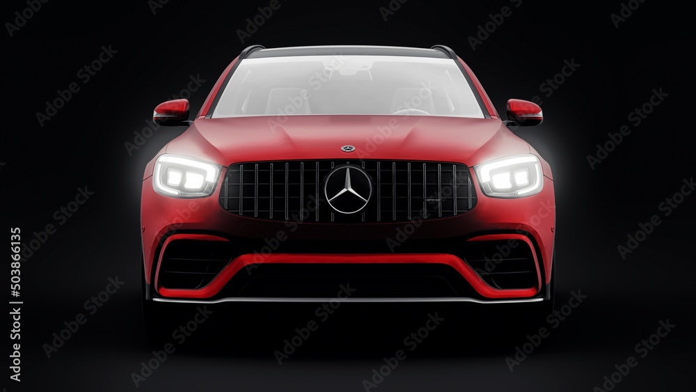 Paris. France. May 02, 2022. Mercedes-Benz GLC 63 AMG 2021. An ...